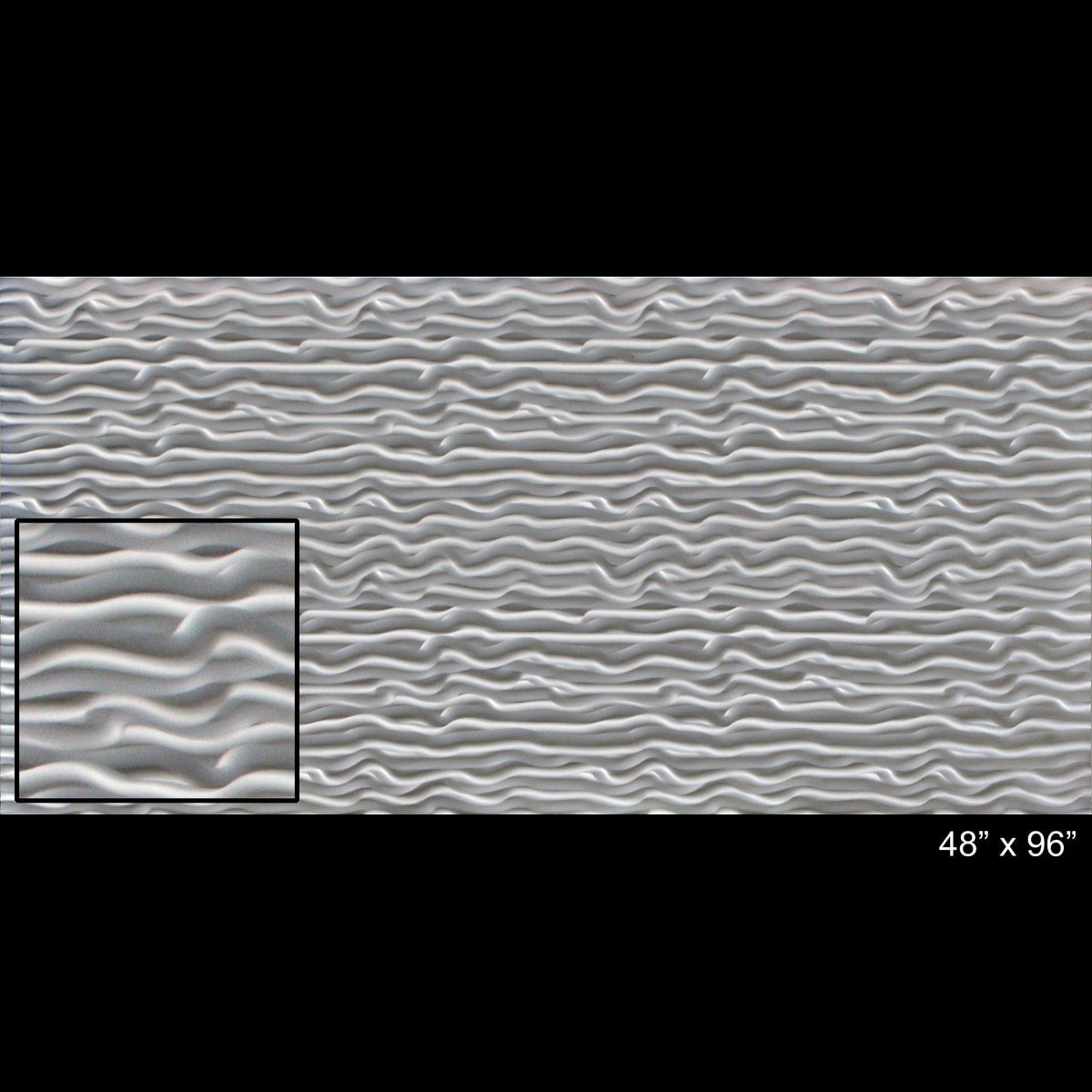 Aluminum with Wavy engraved pattern. | SpectraMetal
