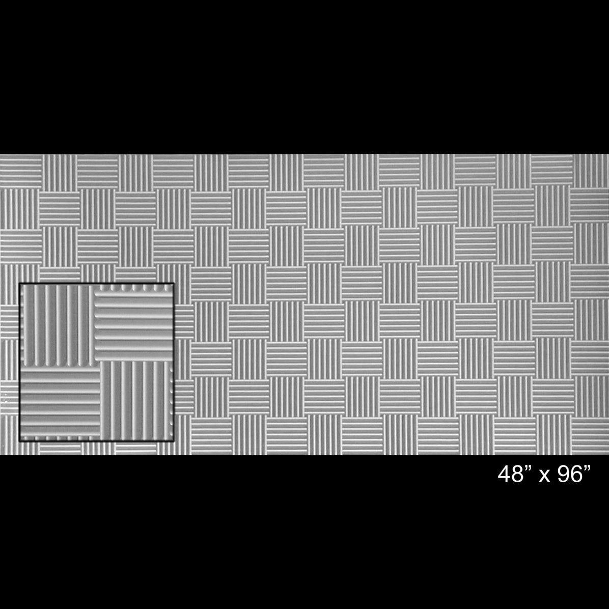 Aluminum with Basketweave engraved pattern. | SpectraMetal